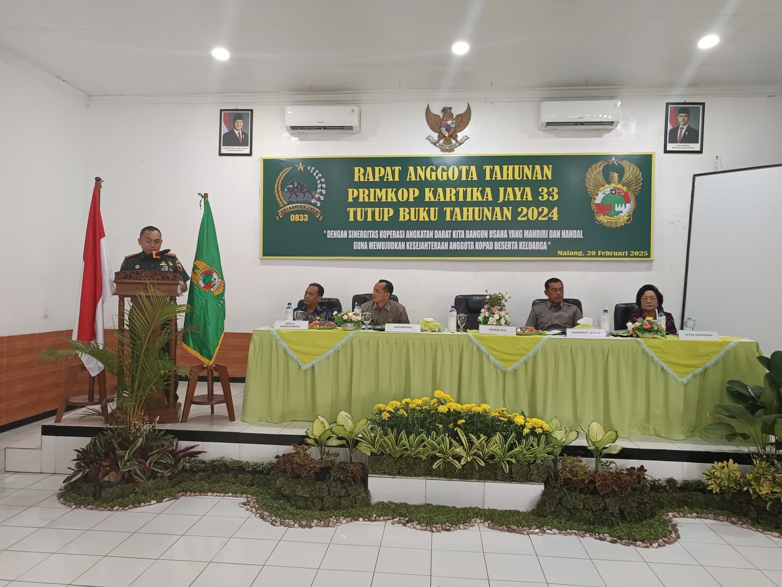 malang-post.com - Primkop Kartika Jaya 33 Gelar Rapat Anggota Tahunan