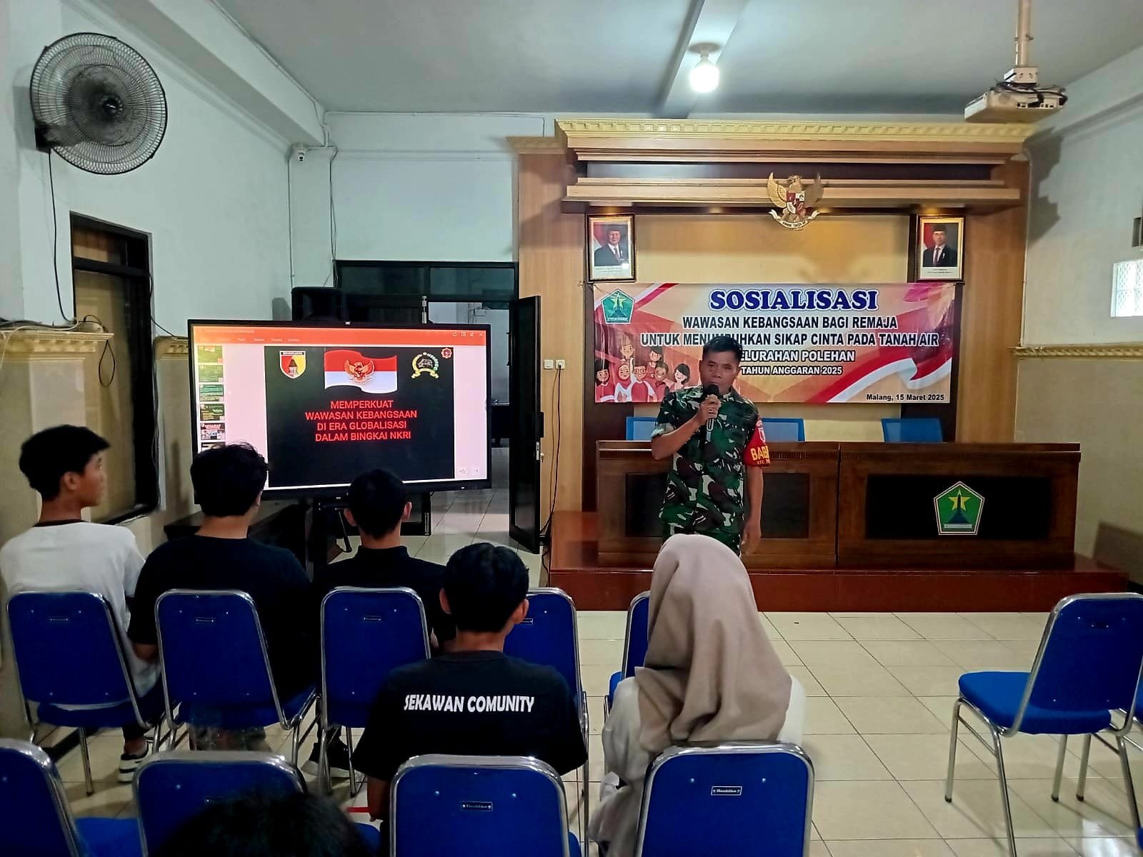 malang-post.com - Tumbuhkan Cinta Tanah Air, Babinsa Polehan ...